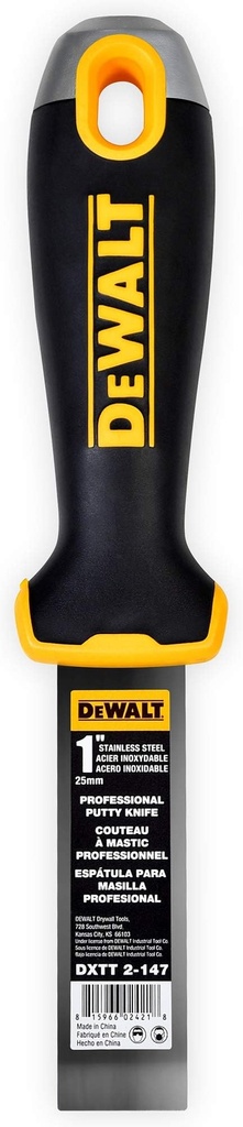 DeWalt® Soft Grip Stainless Steel Putty Knife – 1” | Inter Build Products